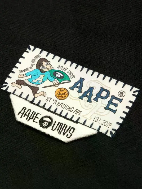 AAPE BY *A BATHING APE Embossed-logo Relaxed-fit T-shirt