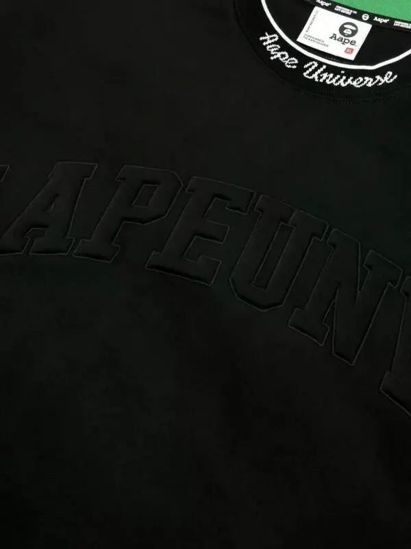 AAPE BY *A BATHING APE Embossed-logo Relaxed-fit T-shirt