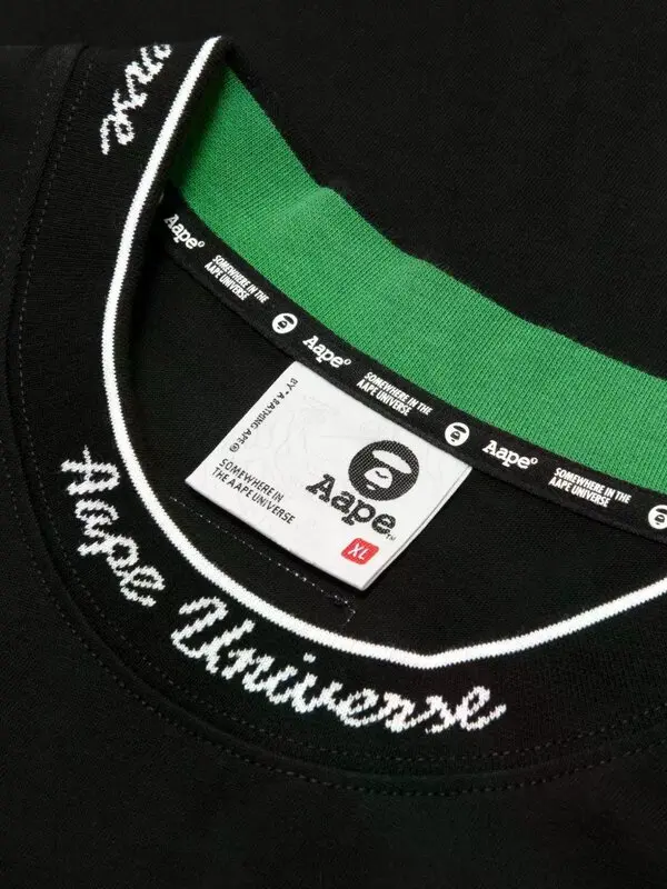 AAPE BY *A BATHING APE Embossed-logo Relaxed-fit T-shirt