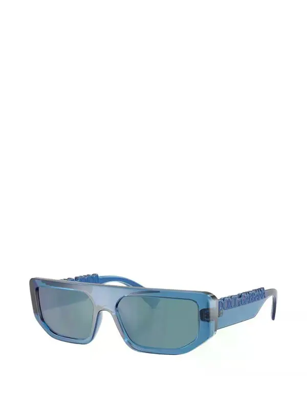 Dolce & Gabbana Logo Lettering Rectangle-frame Sunglasses