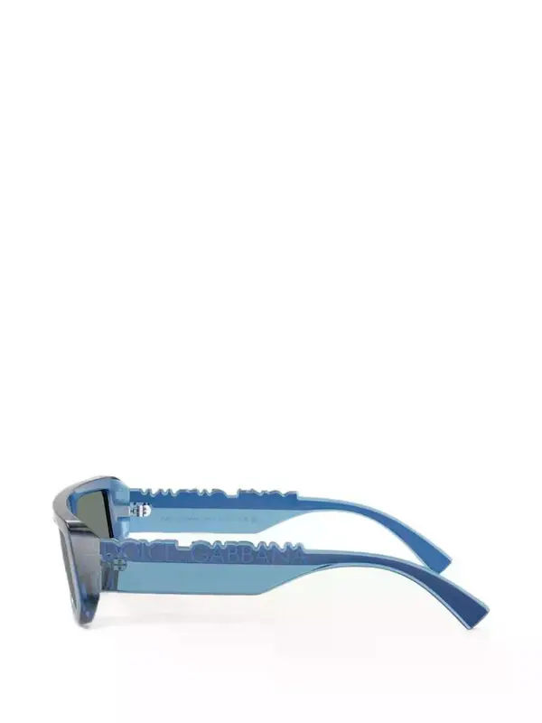 Dolce & Gabbana Logo Lettering Rectangle-frame Sunglasses