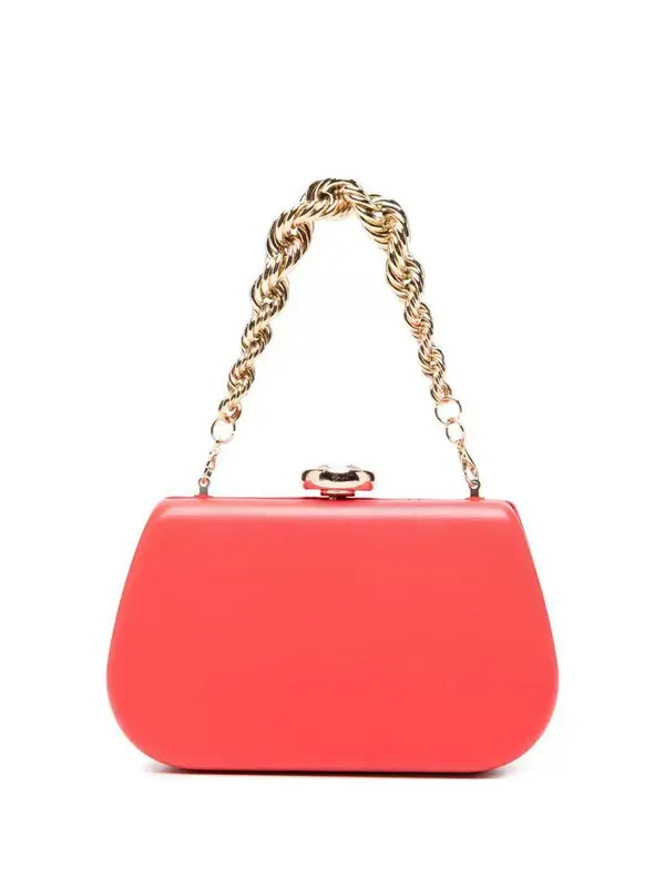 Velvet By Graham & Spencer Nora Leather Clutch Bag - Red