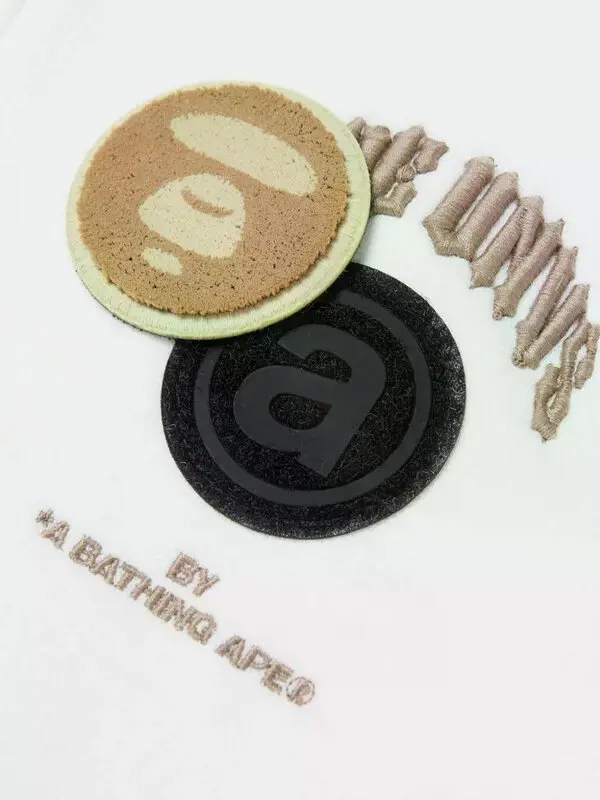 AAPE BY *A BATHING APE Moonface-embroidered Zip-up Sweatshirt