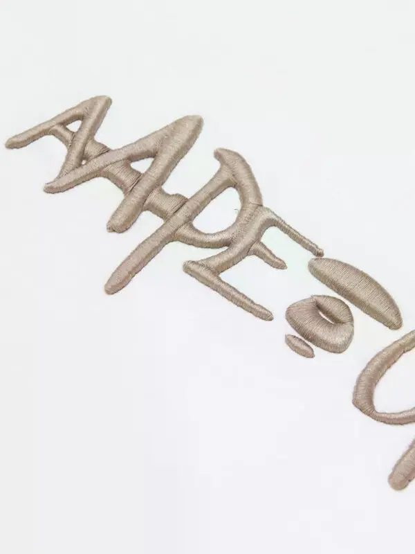 AAPE BY *A BATHING APE Moonface-embroidered Zip-up Sweatshirt