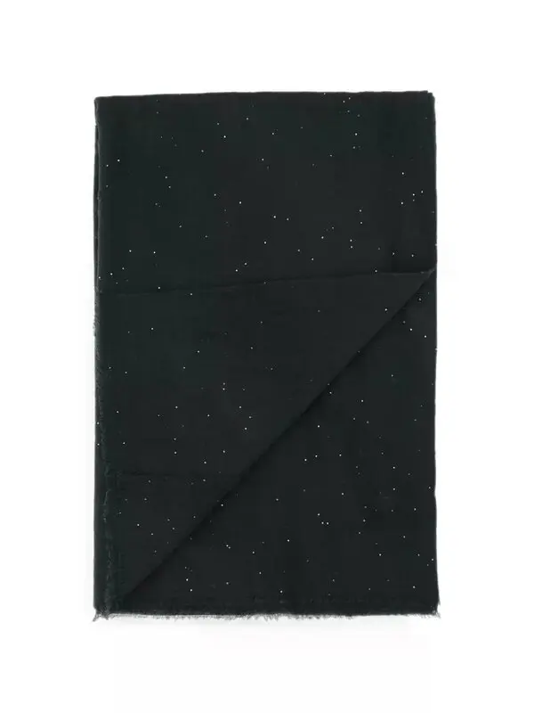 Faliero Sarti Sequin-embellished Frayed Scarf