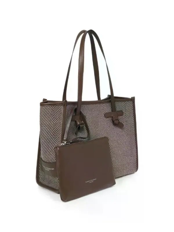 GIANNI CHIARINI Medium Marcella Tote Bag - Brown