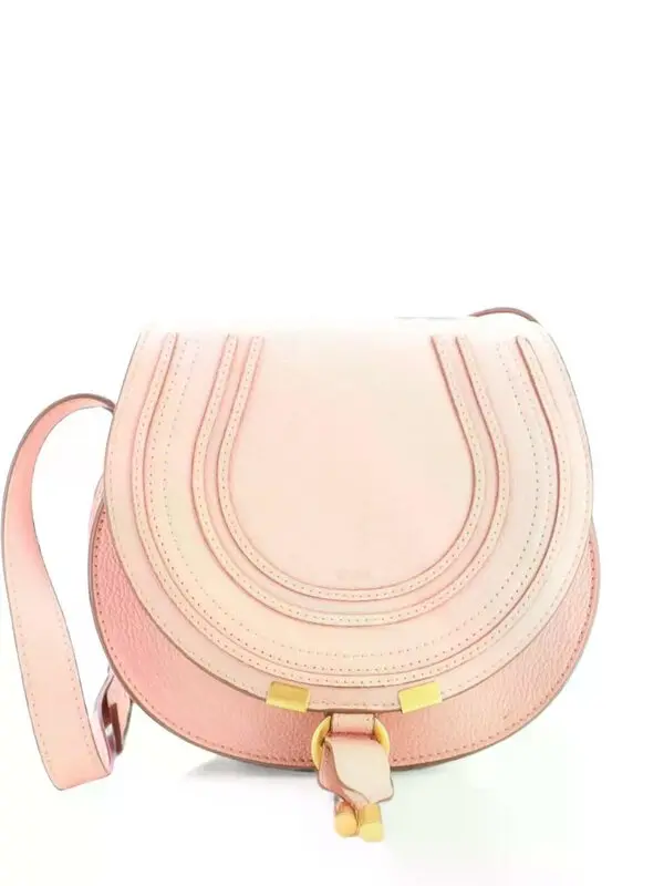Chloé Marcie Leather Mini Crossbody Bag - Pink