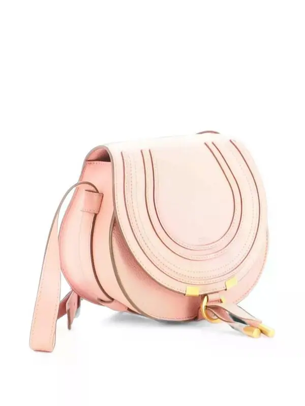 Chloé Marcie Leather Mini Crossbody Bag - Pink