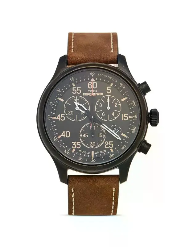 TIMEX Expedition Indiglo Chronograph Watch - Brown