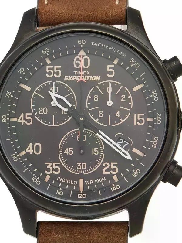 Timex® Expedition Indiglo Chronograph Watch - Brown