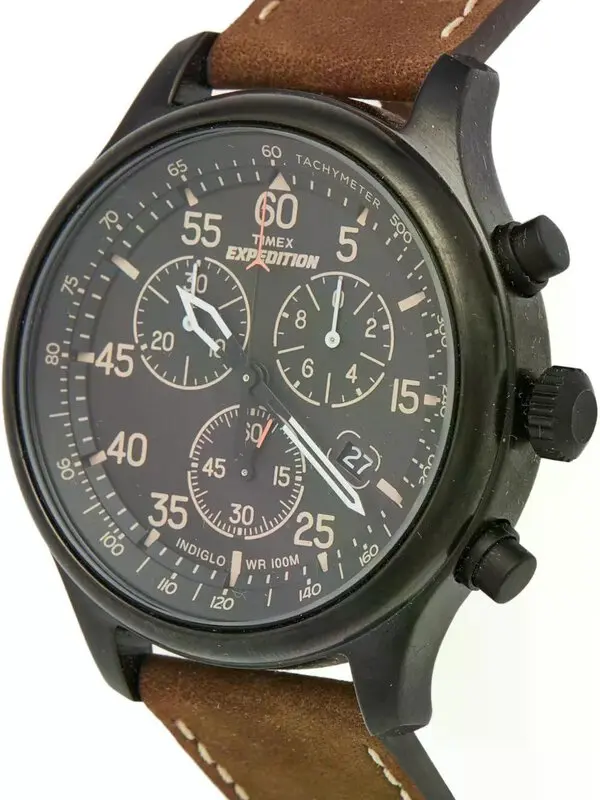 Timex® Expedition Indiglo Chronograph Watch - Brown