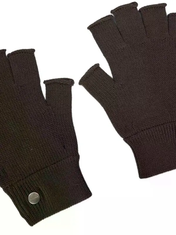 Rick Owens Fingerless Gloves With Press-stud Fastening