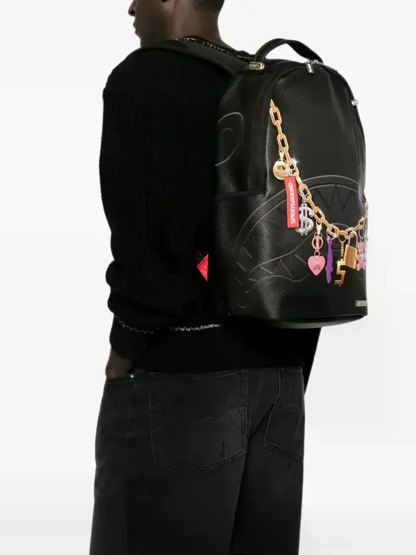 SPRAYGROUND Charm-print Shark Mouth Backpack