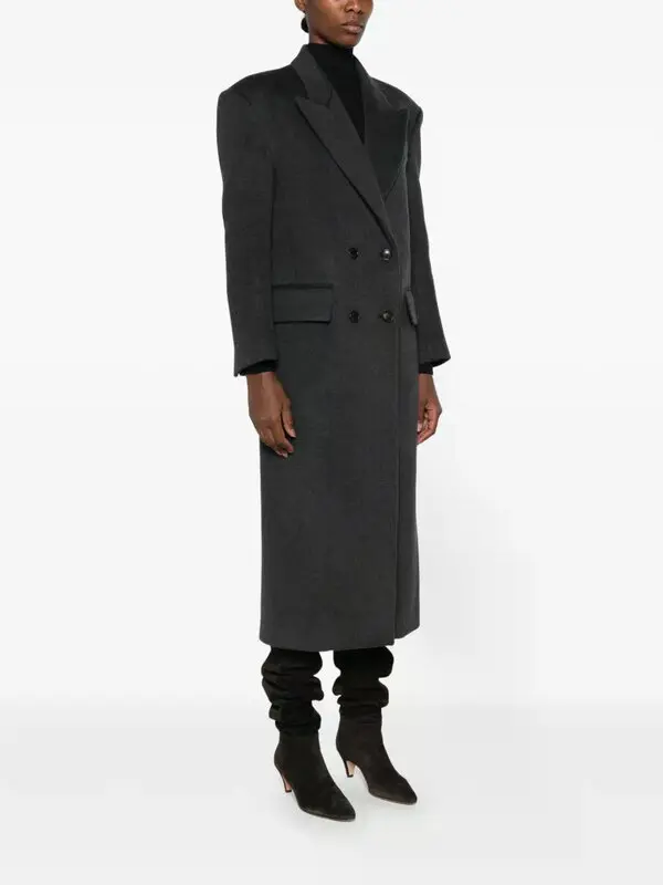 SYSTEM Double-breasted Peak-lapel Coat