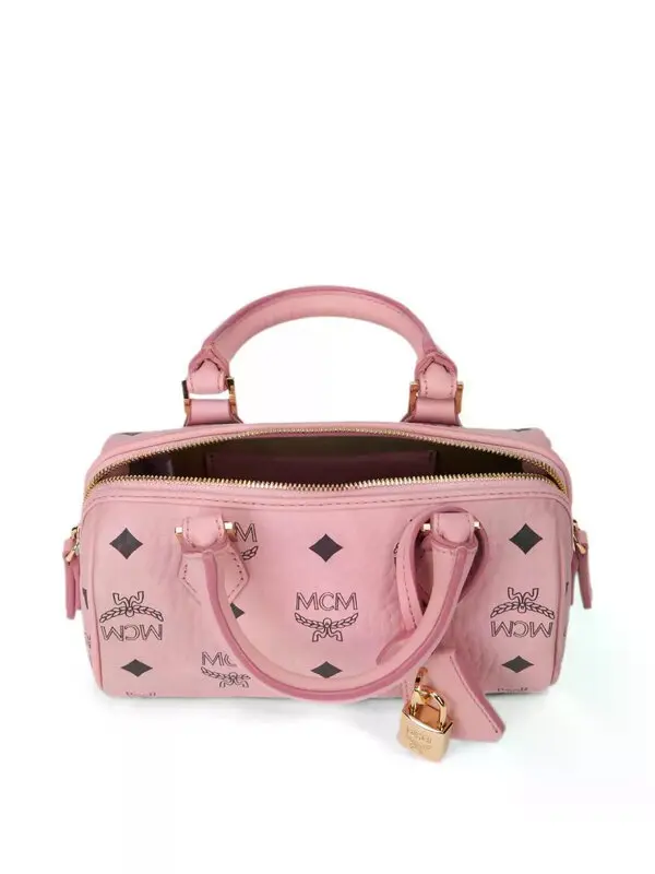 Mcm Mini Ella Boston Monogram Tote Bag
