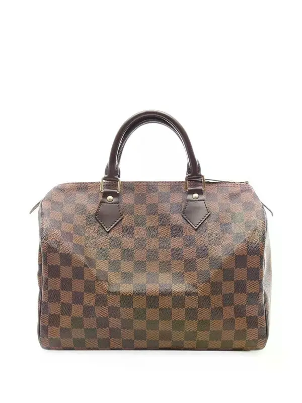 LOUIS VUITTON Damier Ebene Speedy 30 Boston Bag - Brown