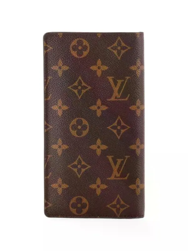 LOUIS VUITTON Brazza Wallet Monogram Canvas Small Wallets