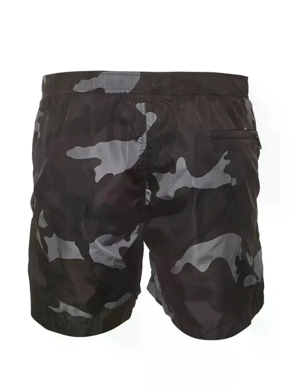 Valentino Garavani Camouflage Print Swim Shorts