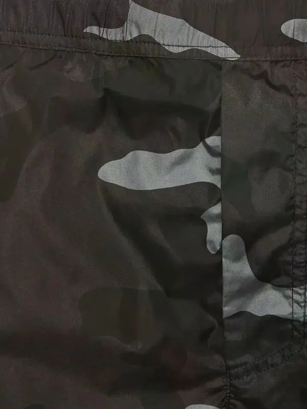 Valentino Garavani Camouflage Print Swim Shorts