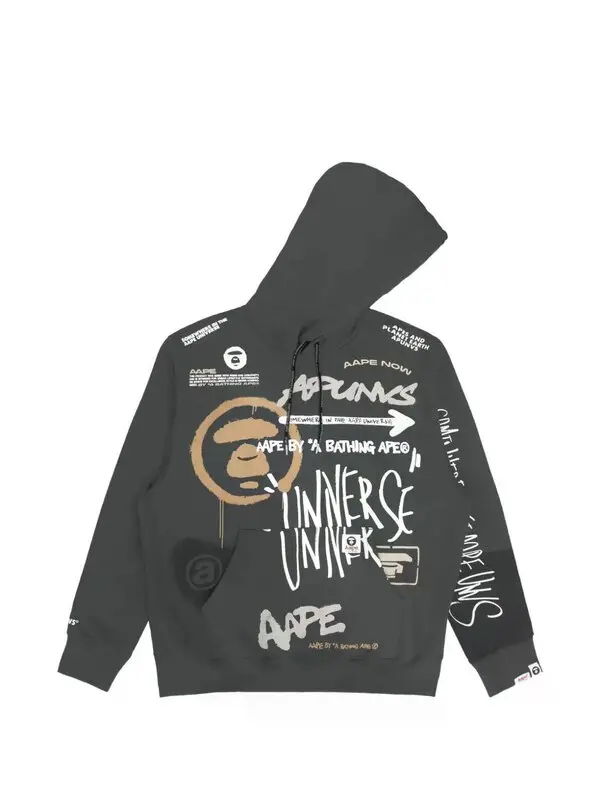 AAPE BY *A BATHING APE Graffiti-print Hoodie