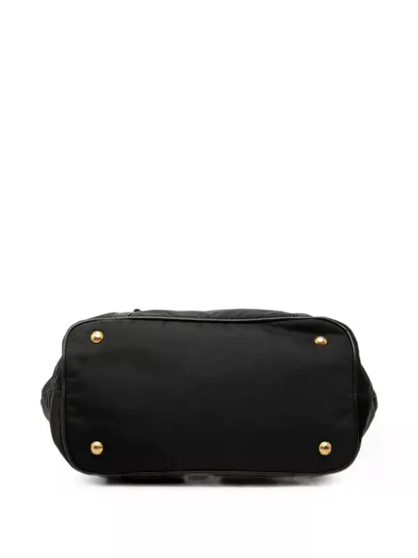 Prada 2010-2026 Vitello Daino Trimmed Tessuto Satchel