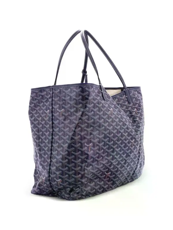 Goyard Saint Louis Coated Canvas Gm Tote Bag - Blue