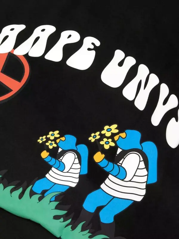 AAPE BY *A BATHING APE Moonface Graphic-print T-shirt