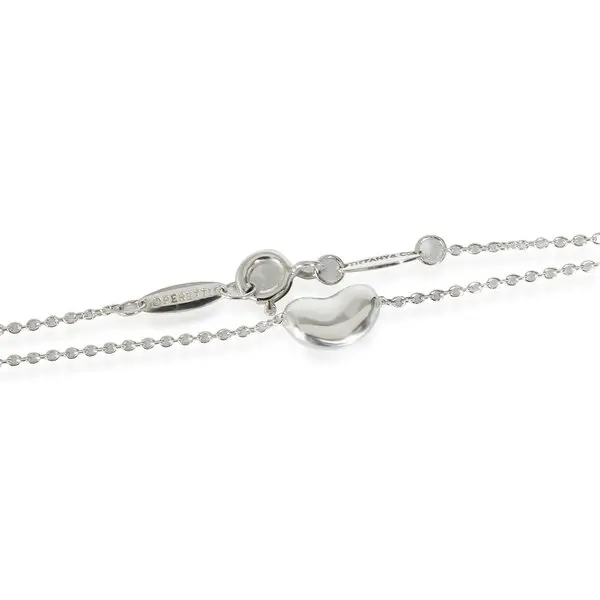 Tiffany & Co. Elsa Peretti Sterling Silver Bean Pendant Necklace