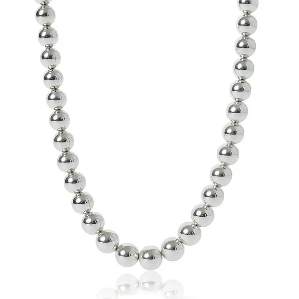 Tiffany & Co. Sterling Silver Graduating Ball Chain Necklace - Sterling_silver