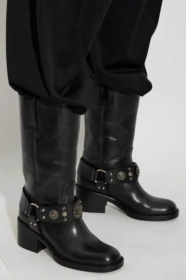 Chloé Dakota’ Leather Cowboy Boots