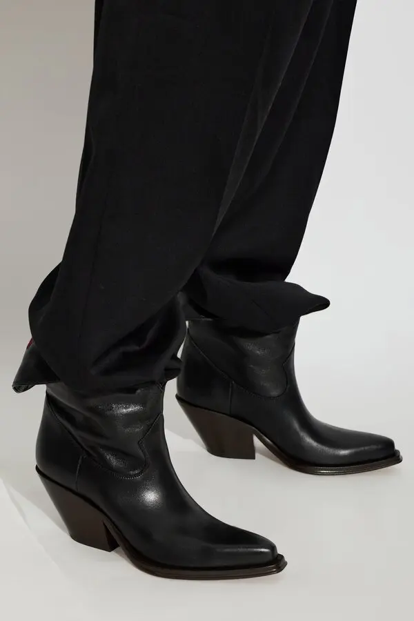 Chloé Azelan’ Leather Cowboy Boots