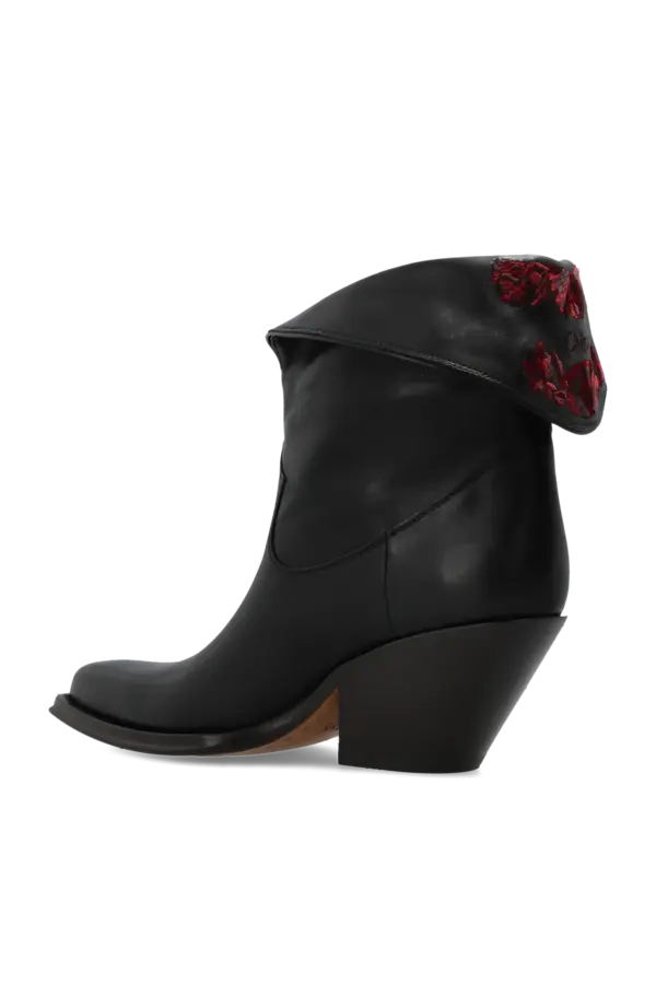 Chloé Azelan’ Leather Cowboy Boots