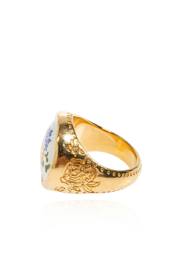 Chloé Bloomcraft Brass Ring - Gold