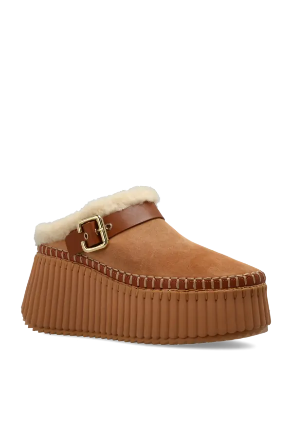 Chloé Nama’ Suede Platform Shoes