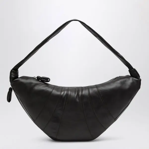 LEMAIRE Large Croissant Dark Chocolate Lambskin Bag