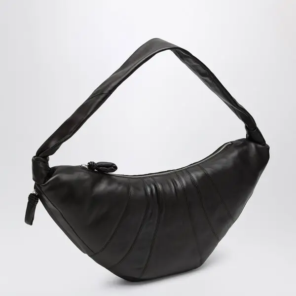 LEMAIRE Large Croissant Dark Chocolate Lambskin Bag