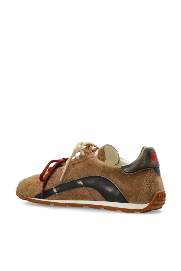 Dsquared2 Dc-642" Suede Low-top Sneakers - Brown