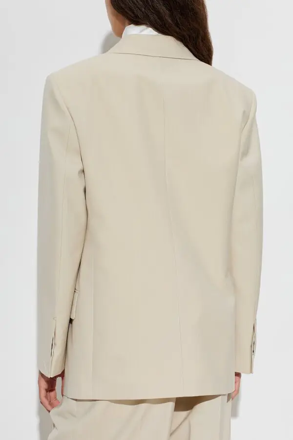 Bottega Veneta Wool Blazer With Notch Lapels
