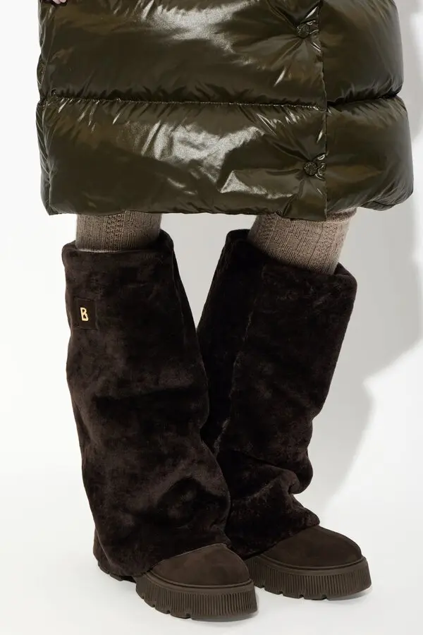 Bogner Turin Suede And Faux Fur Knee-high Boots