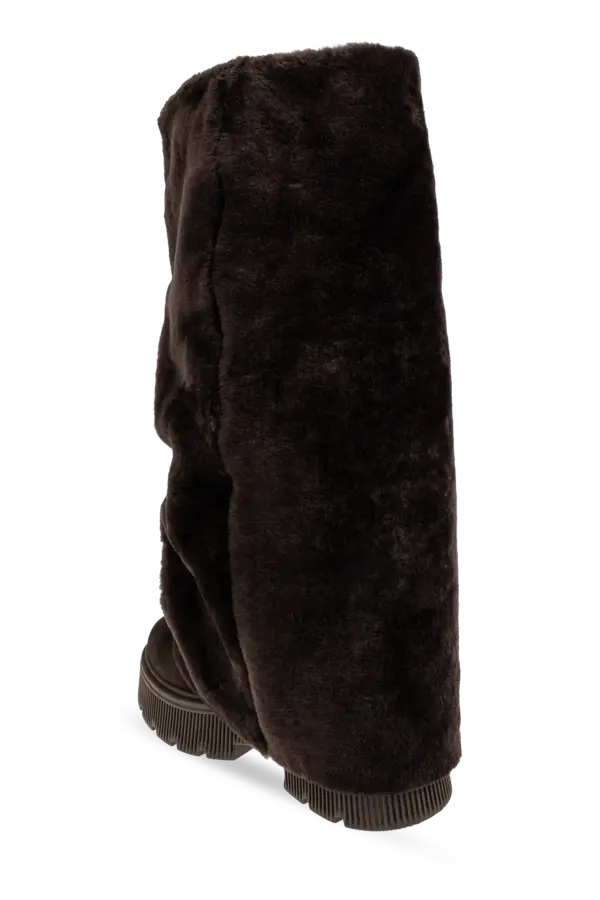 Bogner Turin Suede And Faux Fur Knee-high Boots