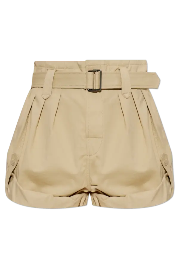 Kenzo Belted Cotton Balloon Shorts