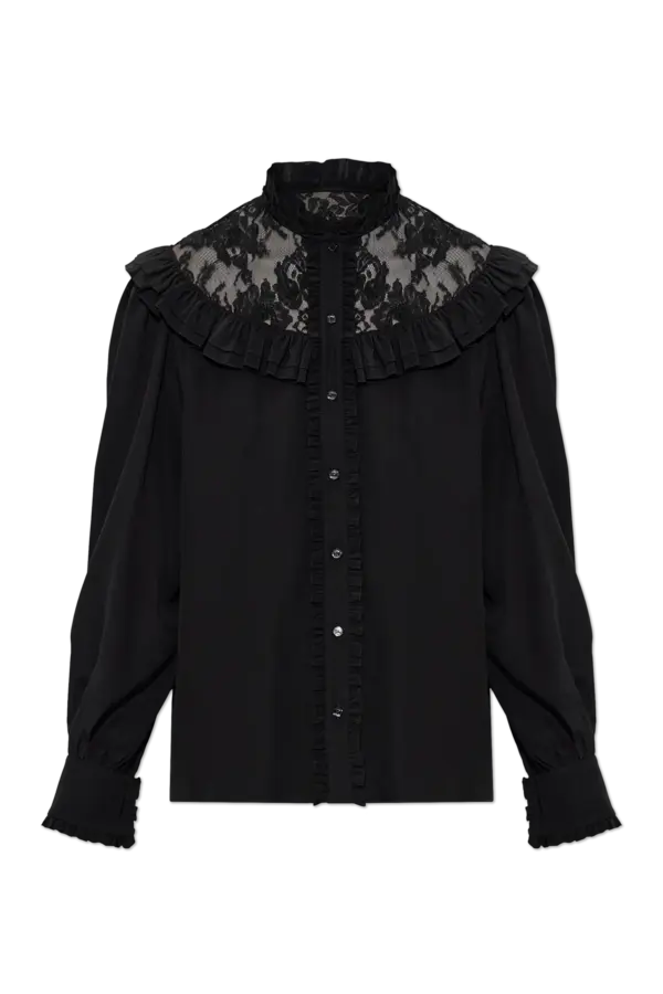 Chloé Silk Lace Shirt - Black