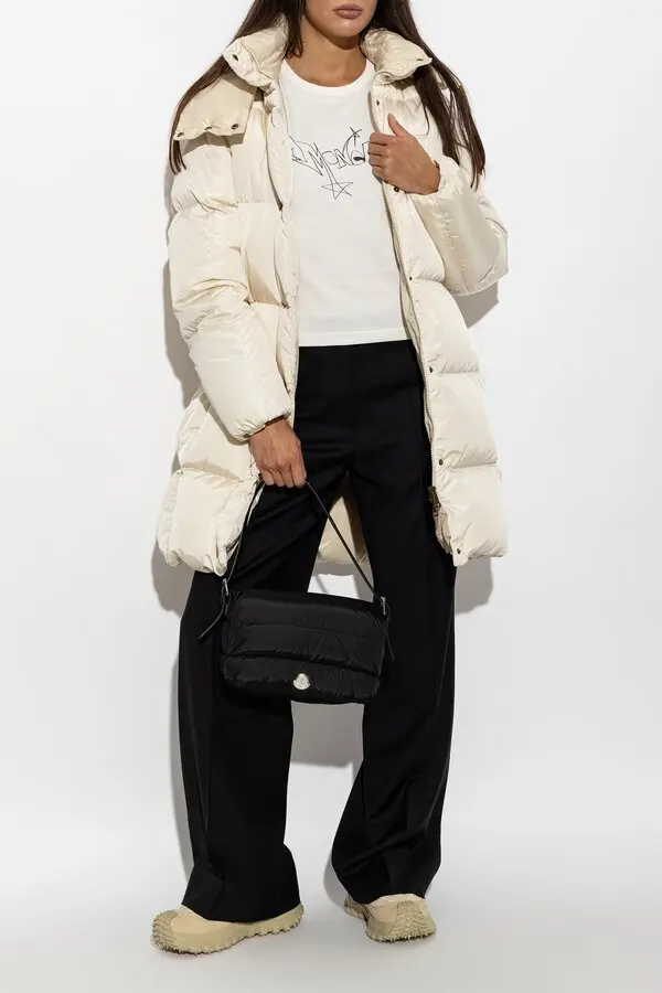 Moncler Litte' Down Puffer Coat - Cream
