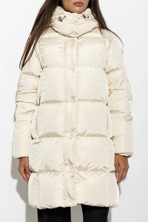 Moncler Litte' Down Puffer Coat - Cream