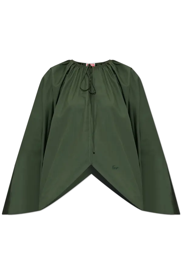 Kenzo Cotton Top With Embroidered Logo