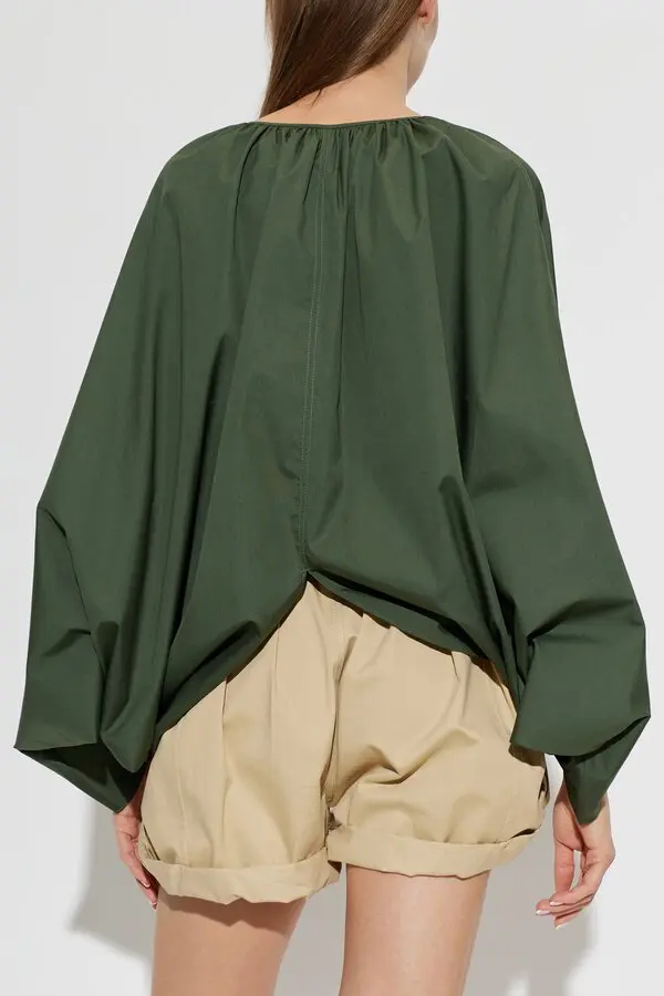 Kenzo Cotton Top With Embroidered Logo
