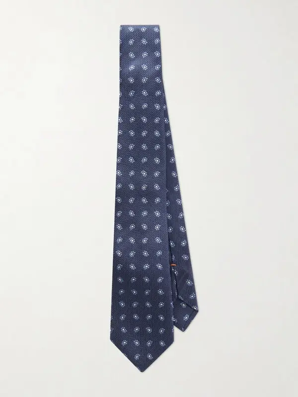 Zegna 8cm Paisley Silk-jacquard Neck Tie