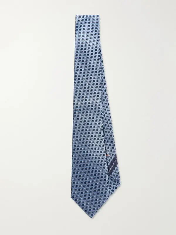 Zegna 8cm Silk Jacquard Tie