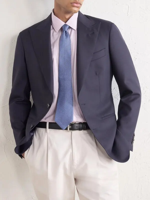 Zegna 8cm Silk Jacquard Tie