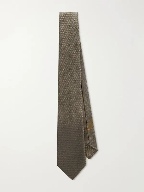 Zegna 8 Cm Silk-jacquard Neck Tie